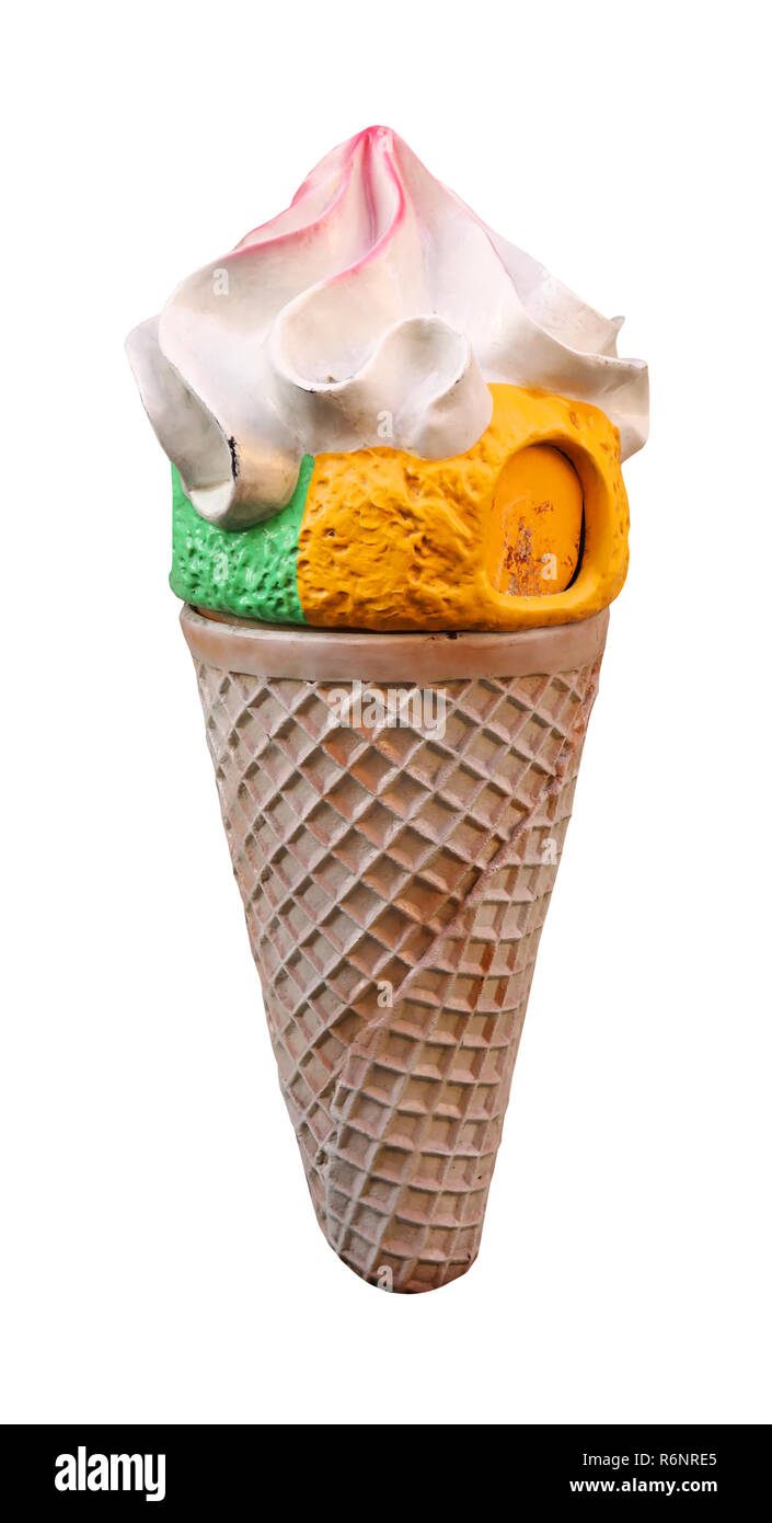 Ice cream cone isolated Stock Photo - Alamy