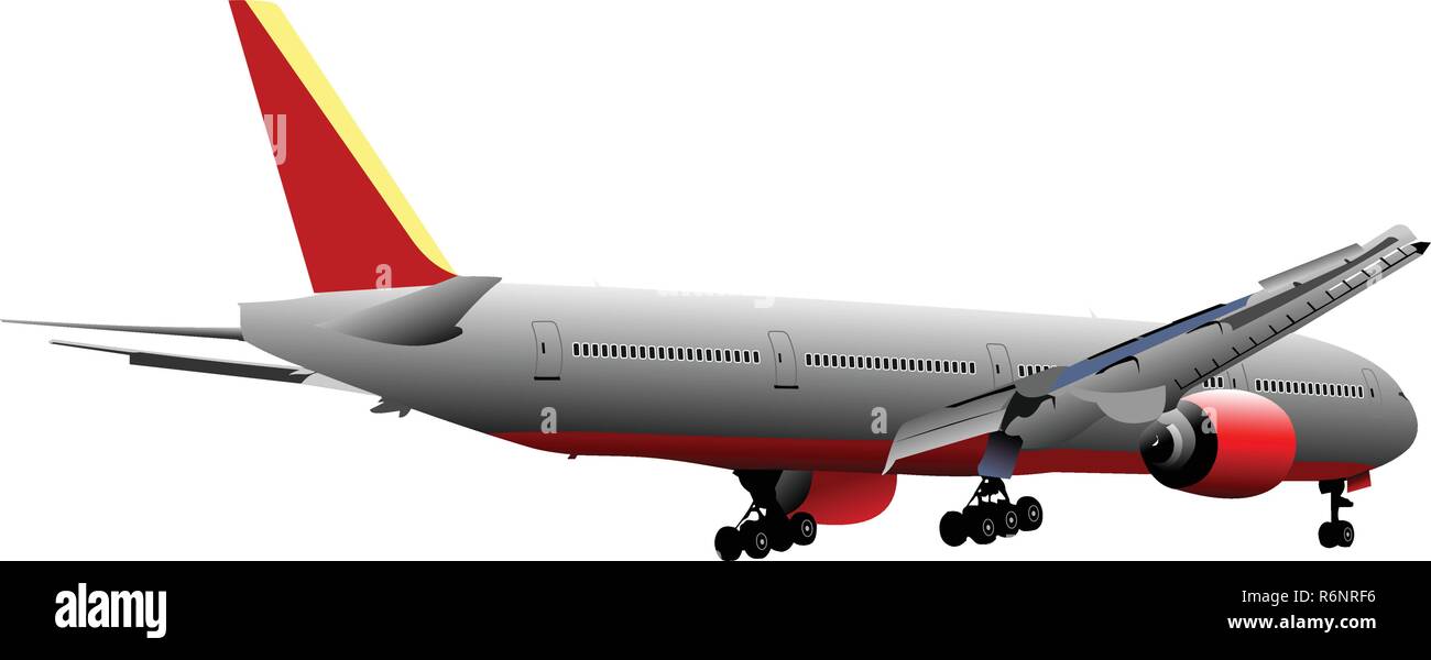 Airplane. Vector illustration Stock Vector Image & Art - Alamy
