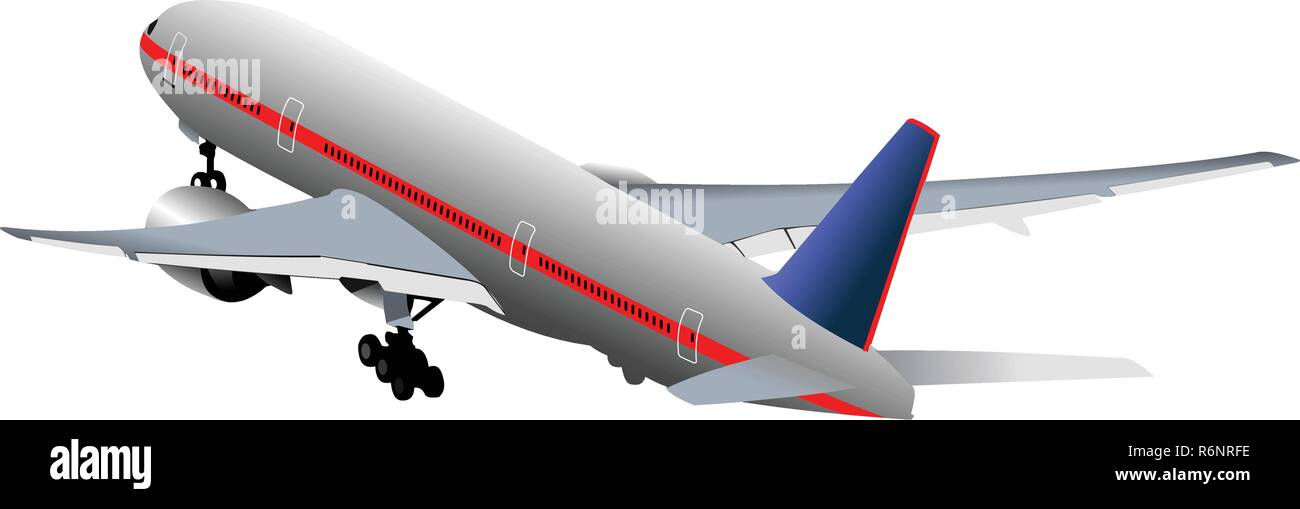 Airplane. Vector illustration Stock Vector Image & Art - Alamy