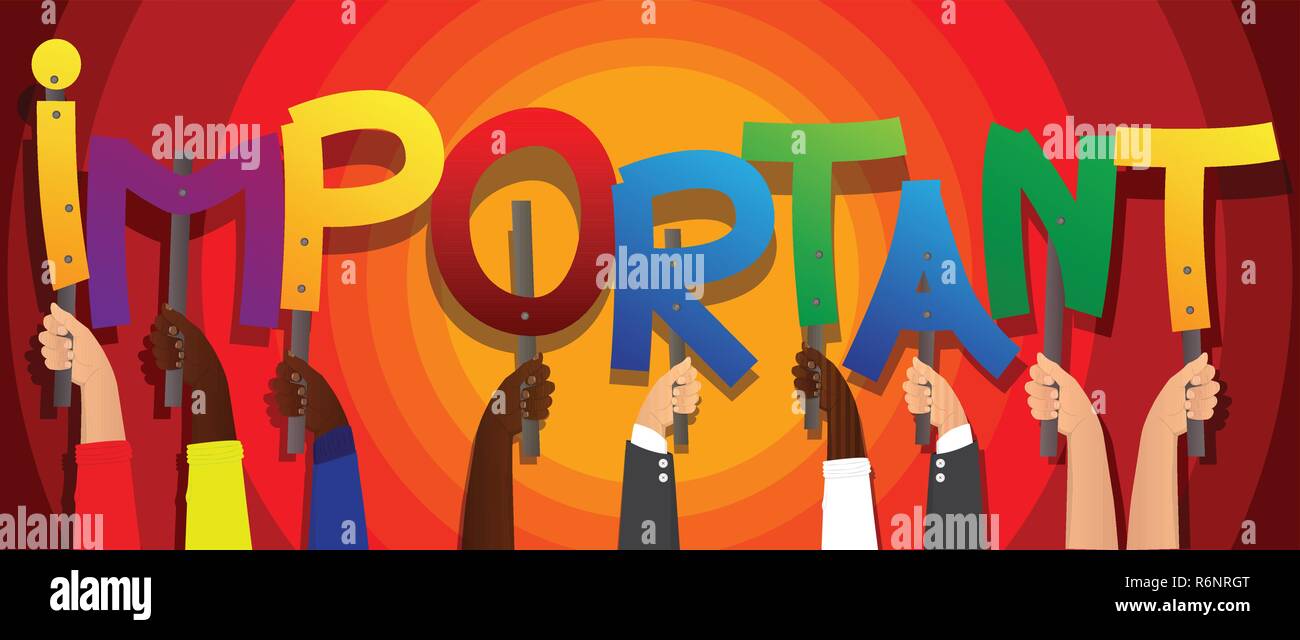 Diverse hands holding letters of the alphabet created the word ...