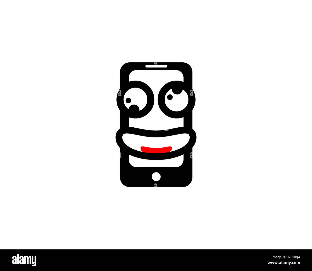 smile mobile phone logo Stock Photo - Alamy