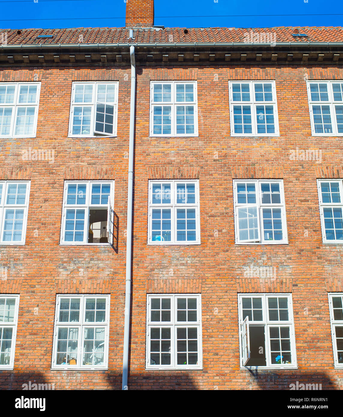 View of typical Copenhagen apartment building. Denmark Stock Photo - Alamy