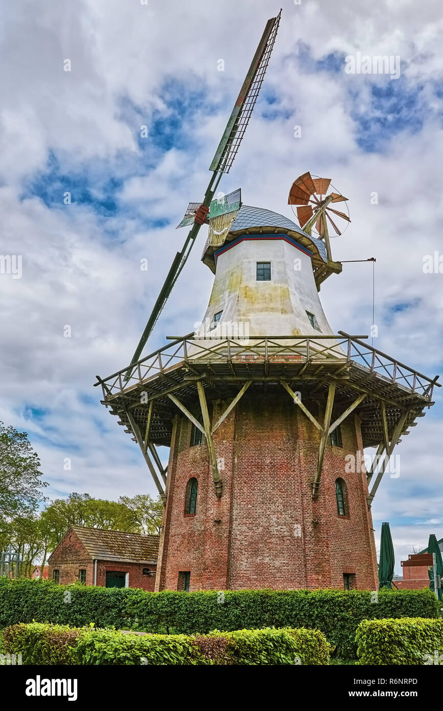 Smock Mill in Germany Stock Photo - Alamy