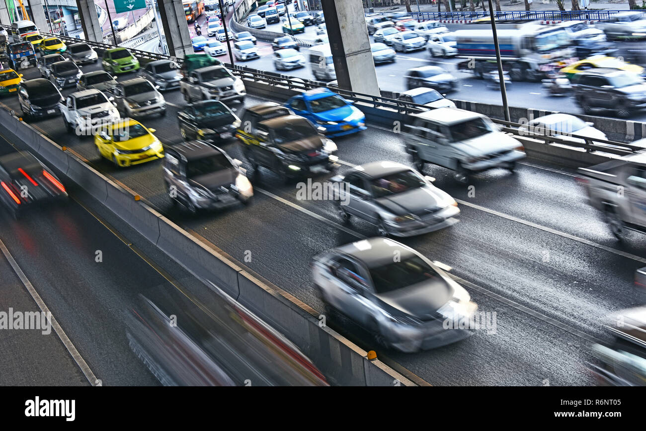 Controlled-access highway in Bangkok during rush hour Stock Photo - Alamy