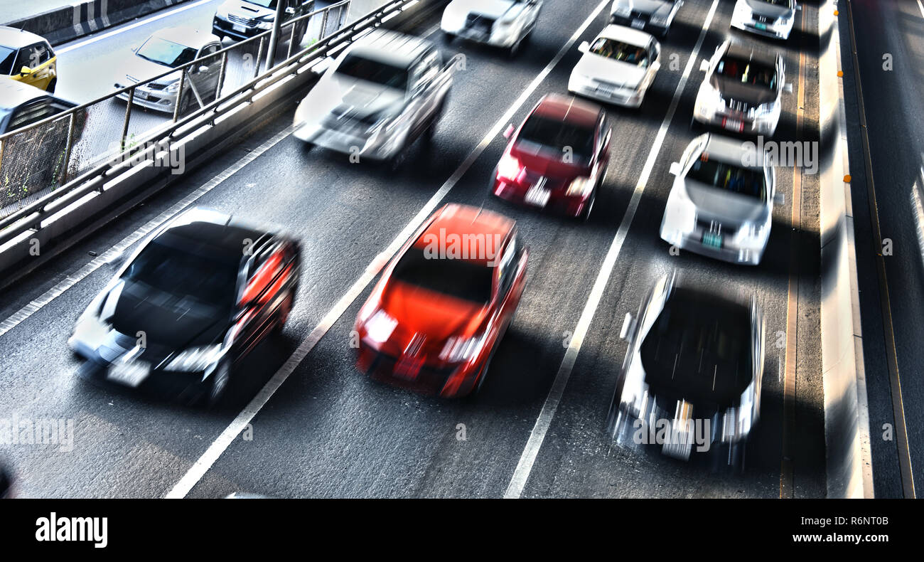 Controlled-access highway in Bangkok during rush hour Stock Photo - Alamy