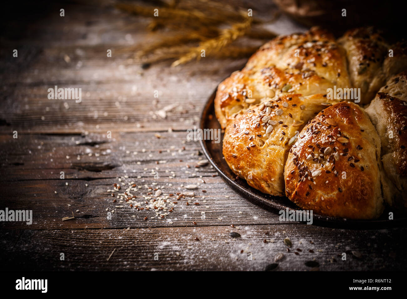 Wheat triangle rolls hi-res stock photography and images - Alamy