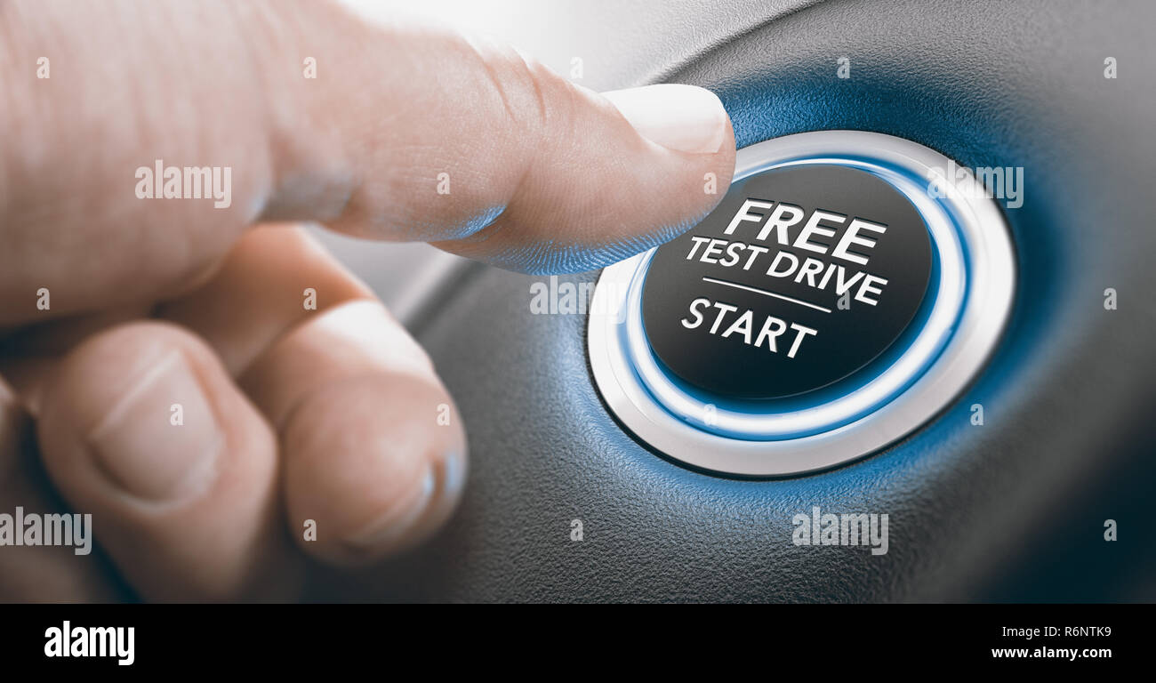 Free Test Drive Offer Stock Photo - Alamy