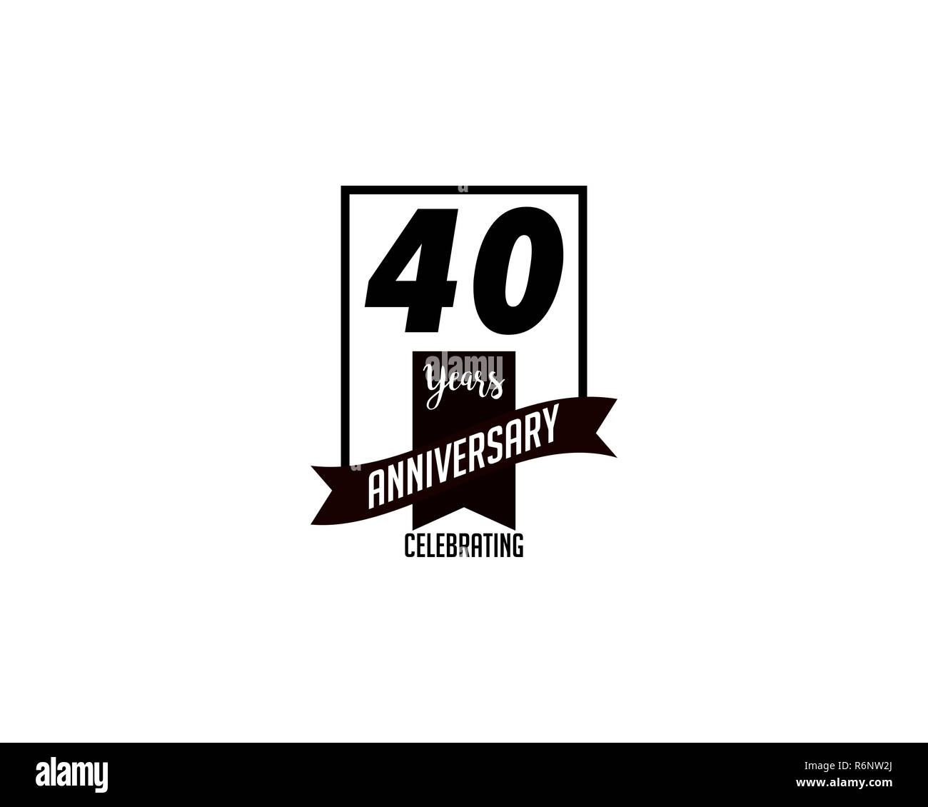 40 years decorative anniversary Cut Out Stock Images & Pictures - Alamy