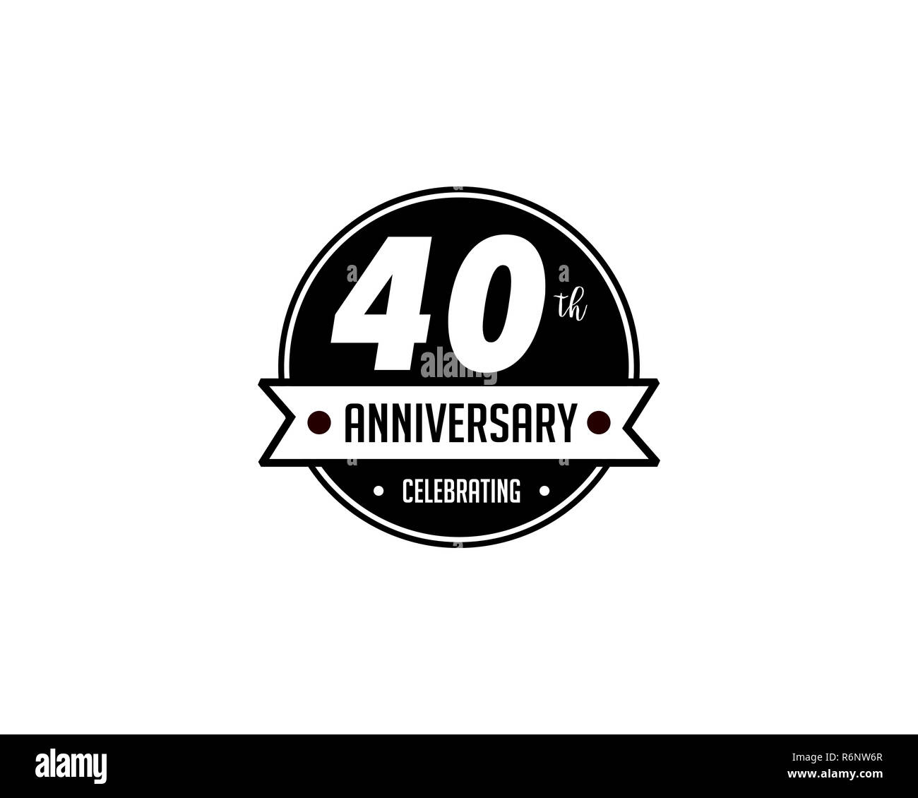 40 years decorative anniversary Cut Out Stock Images & Pictures - Alamy