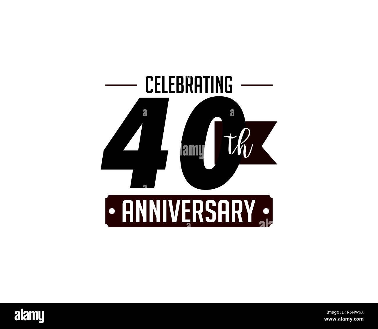 40 years decorative anniversary Cut Out Stock Images & Pictures - Alamy