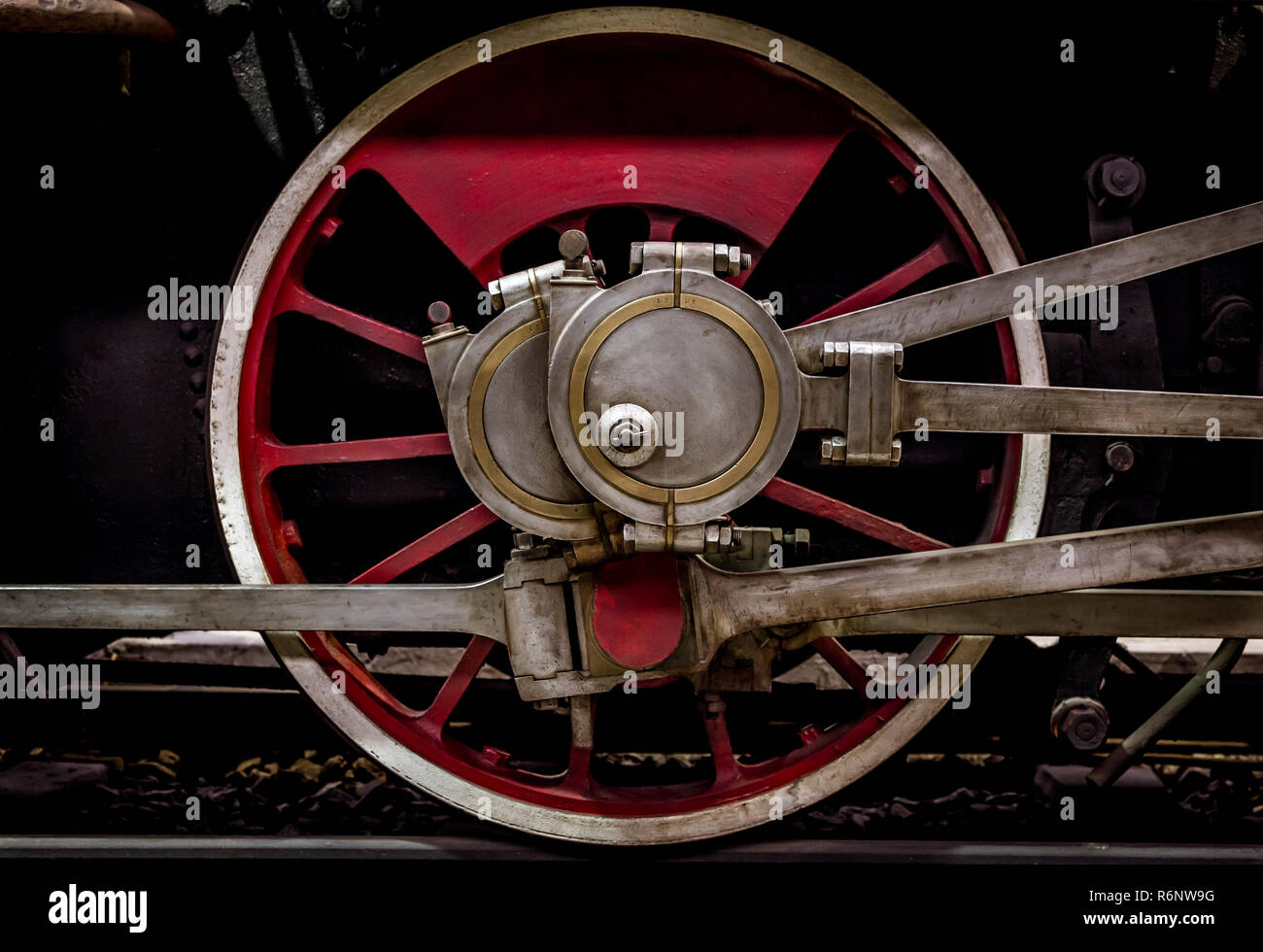 Steam Locomotive detail Stock Photo - Alamy