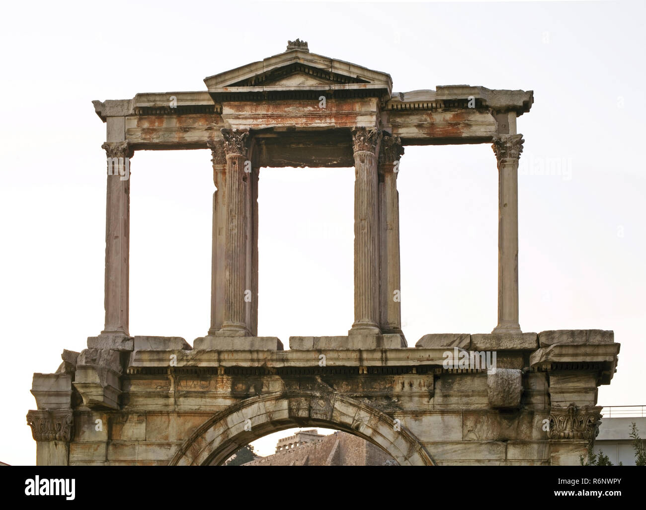 Arch of Hadrian in Athens. Greece Stock Photo - Alamy