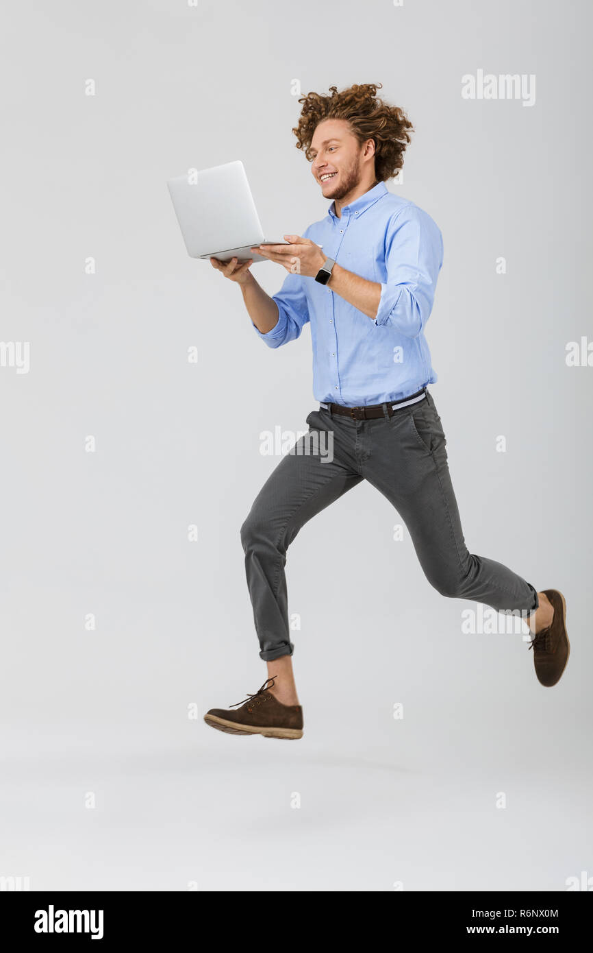 Man running fast laptop on hi-res stock photography and images - Alamy