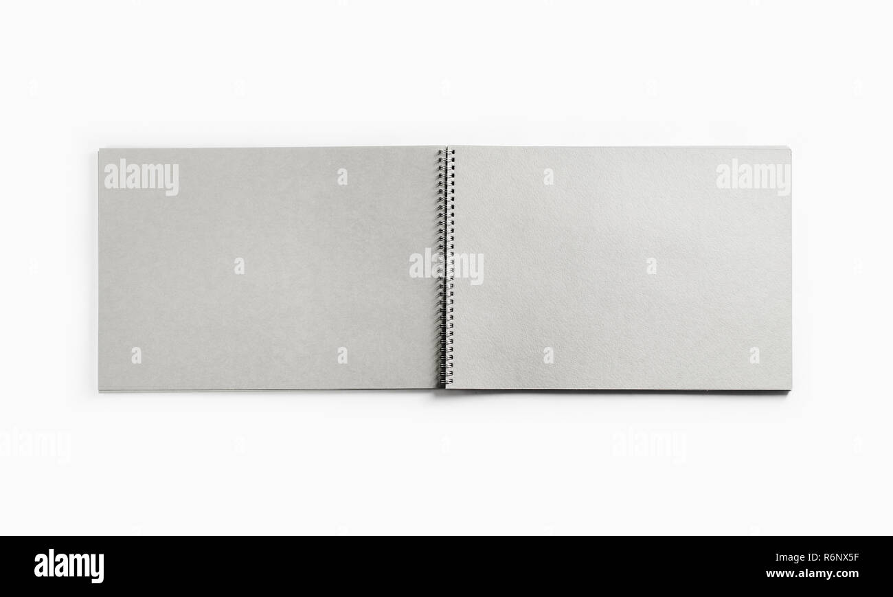 Sketchbook mockup white sheet Cut Out Stock Images & Pictures - Alamy