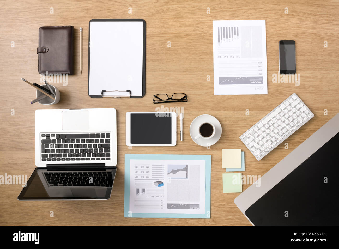 Businessman's tidy desktop Stock Photo - Alamy