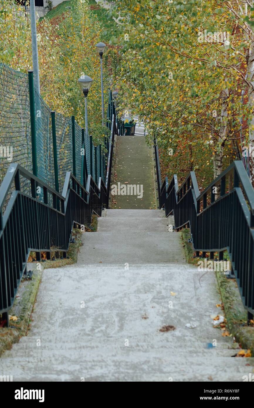 the stairs structure in the street Stock Photo - Alamy