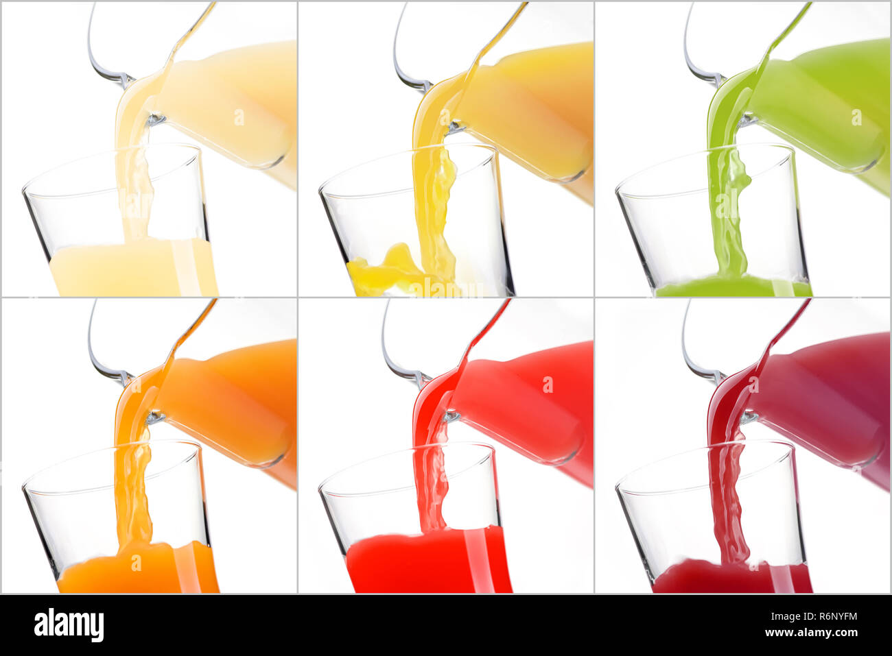 Colorful healthy juices Stock Photo - Alamy