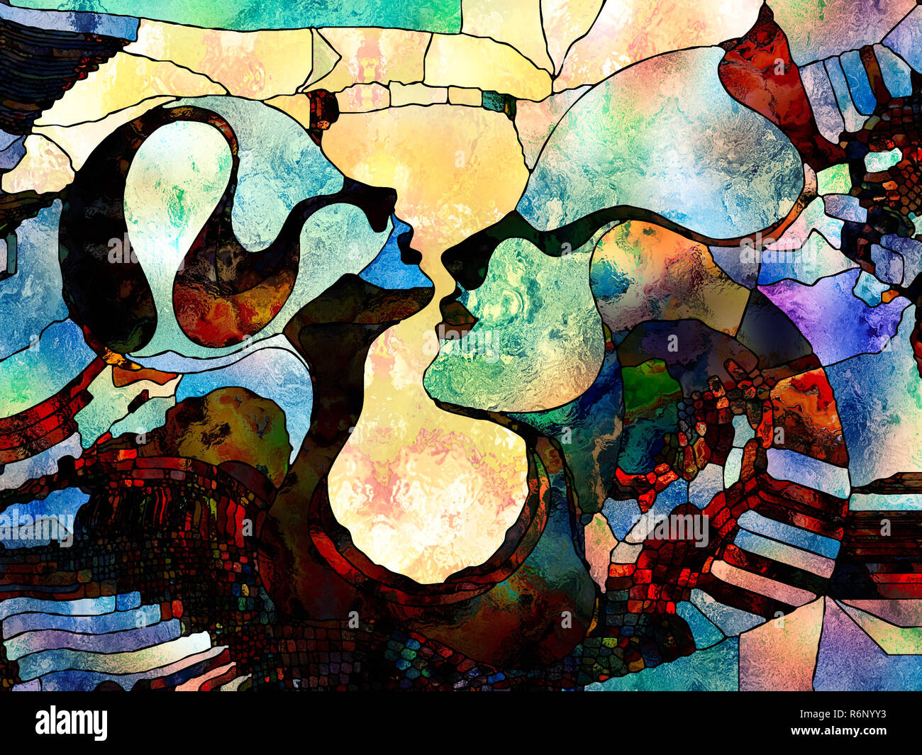 Fragmented face self hi-res stock photography and images - Alamy