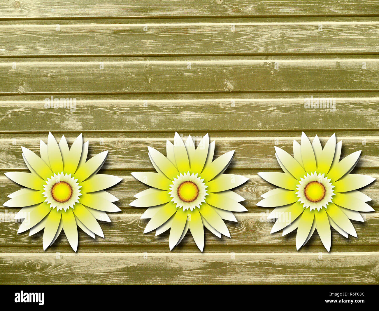 Three stylized flowers hi-res stock photography and images - Alamy