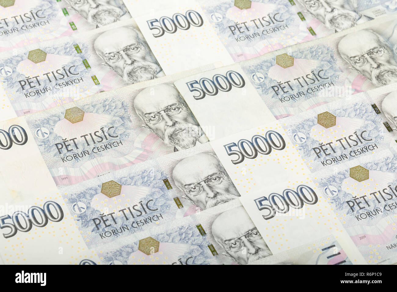 czech banknotes crowns background Stock Photo - Alamy