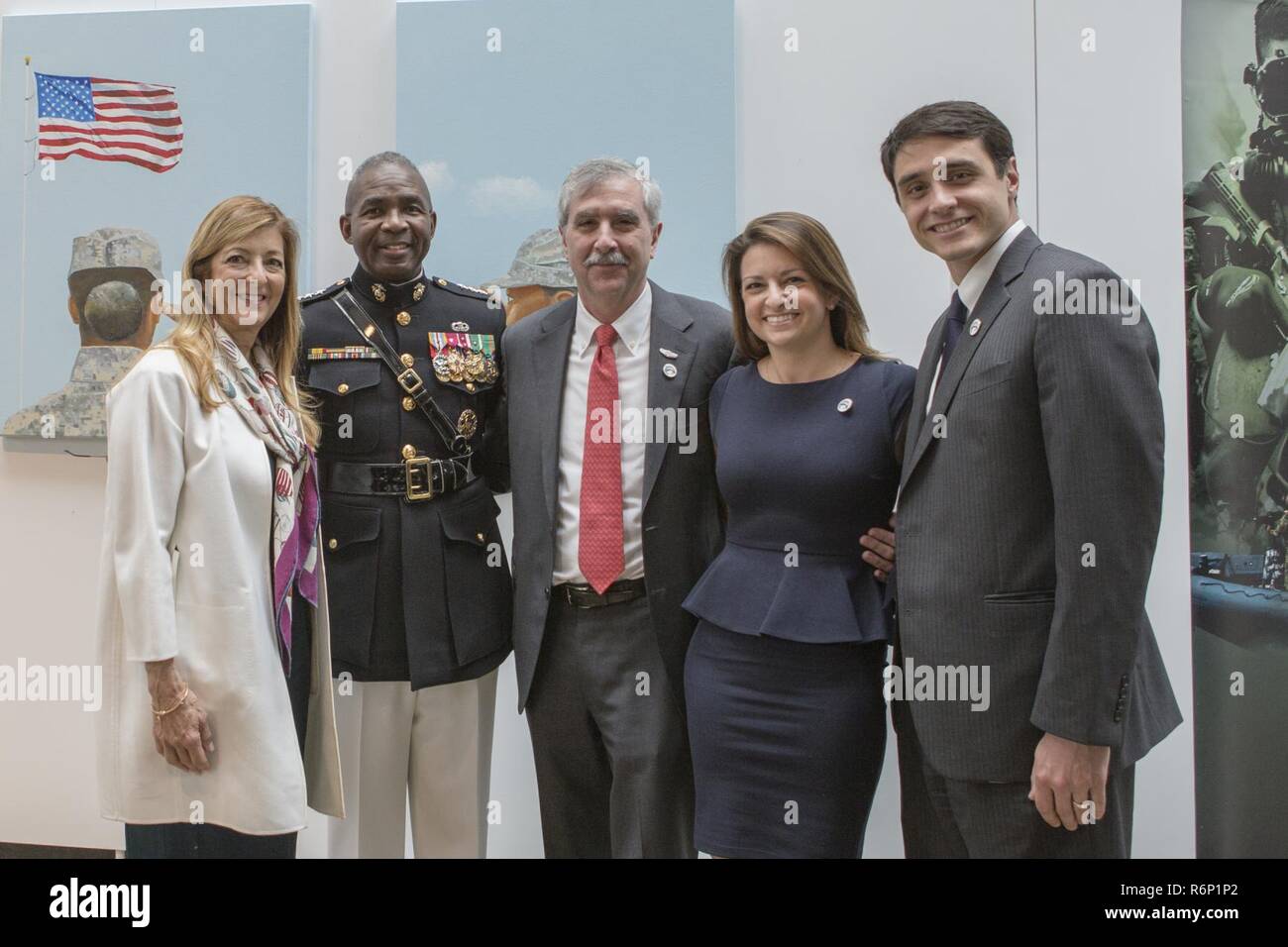 From center left, U.S. Marine Corps Lt. Gen. Robert L. Bailey, deputy ...