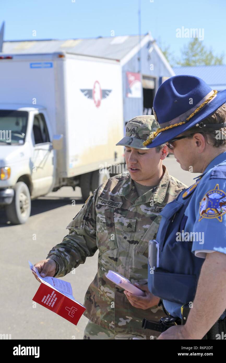Alaska National Guard Sgt. Elijah Gutierrez, a civil operator with the ...