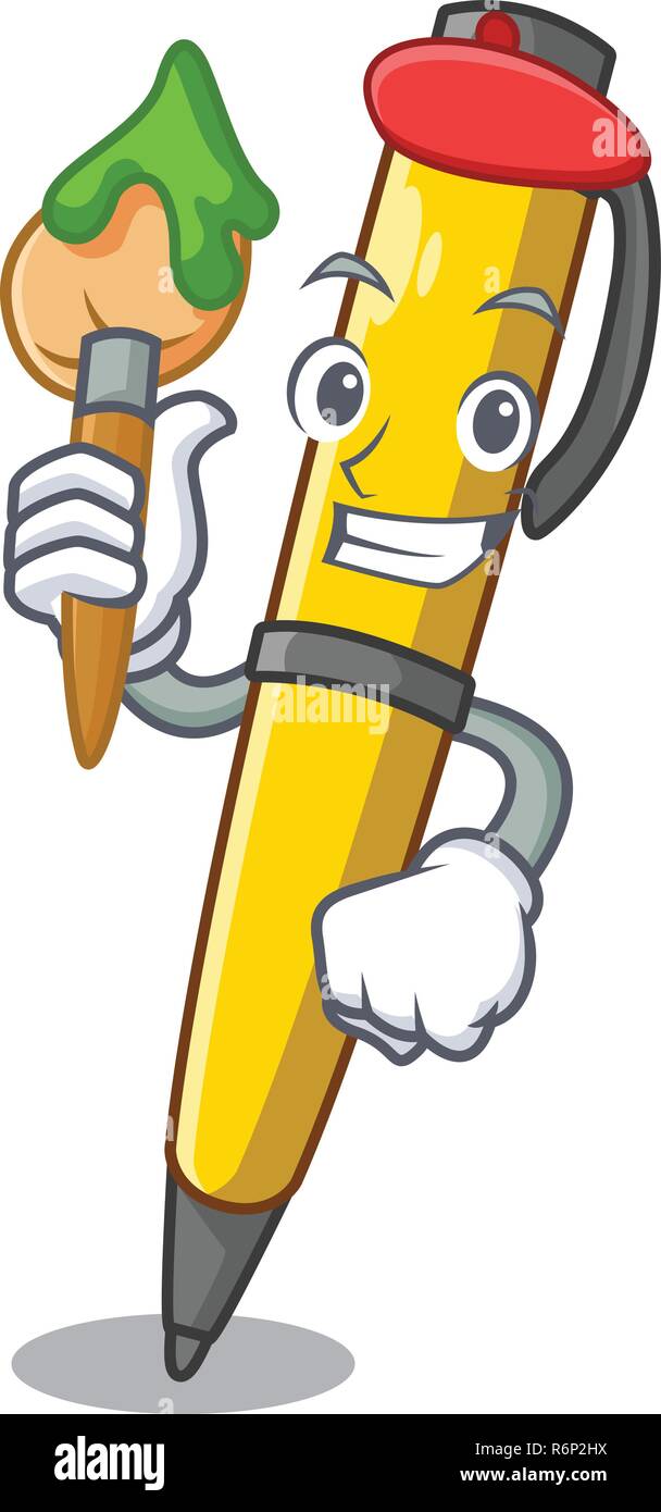 Artist Pen shape that on a cartoon Stock Vector Image & Art - Alamy