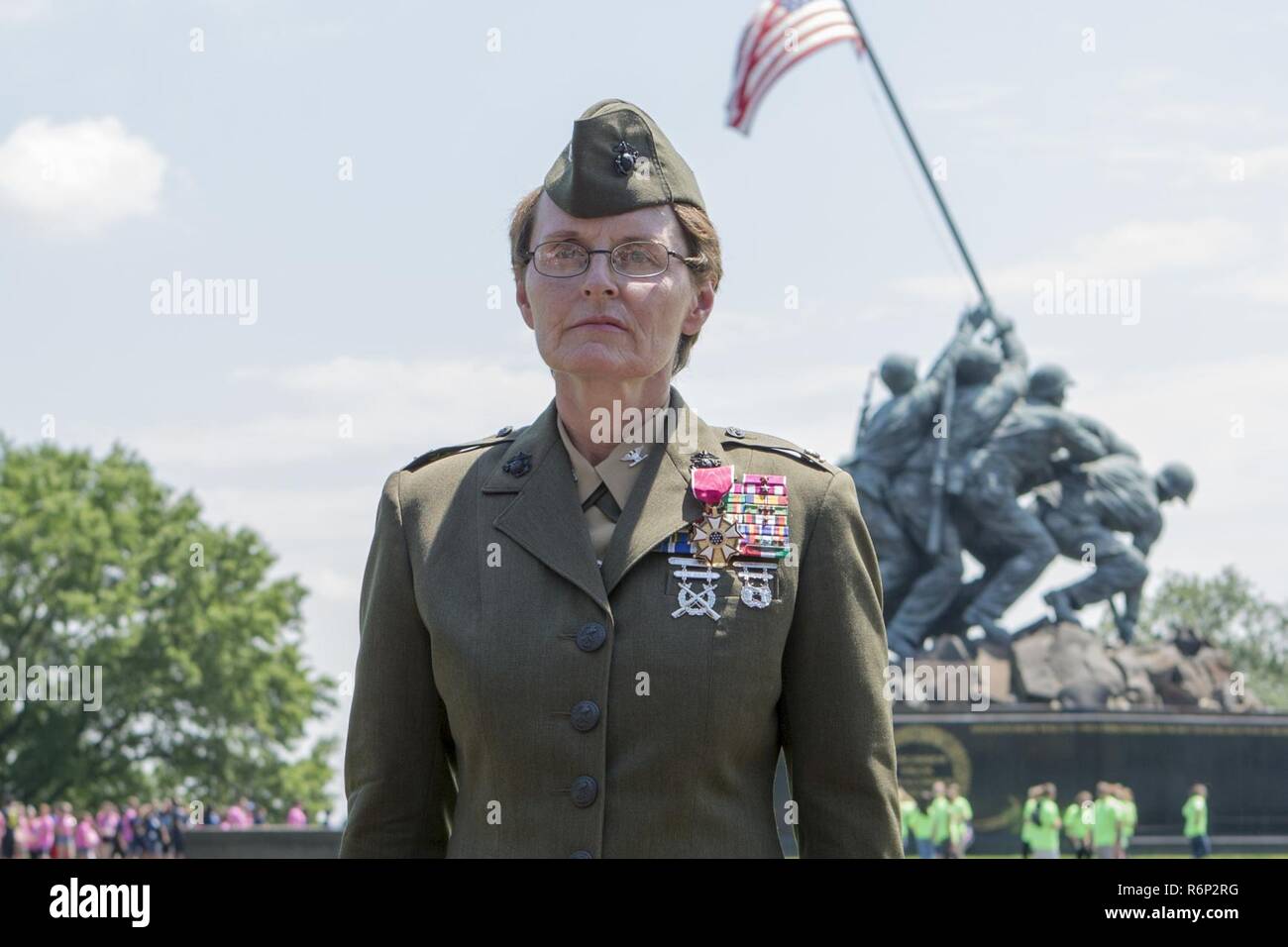 U.S. Marine Corps Col. Nancy Springer, director, Logistics Distribution ...