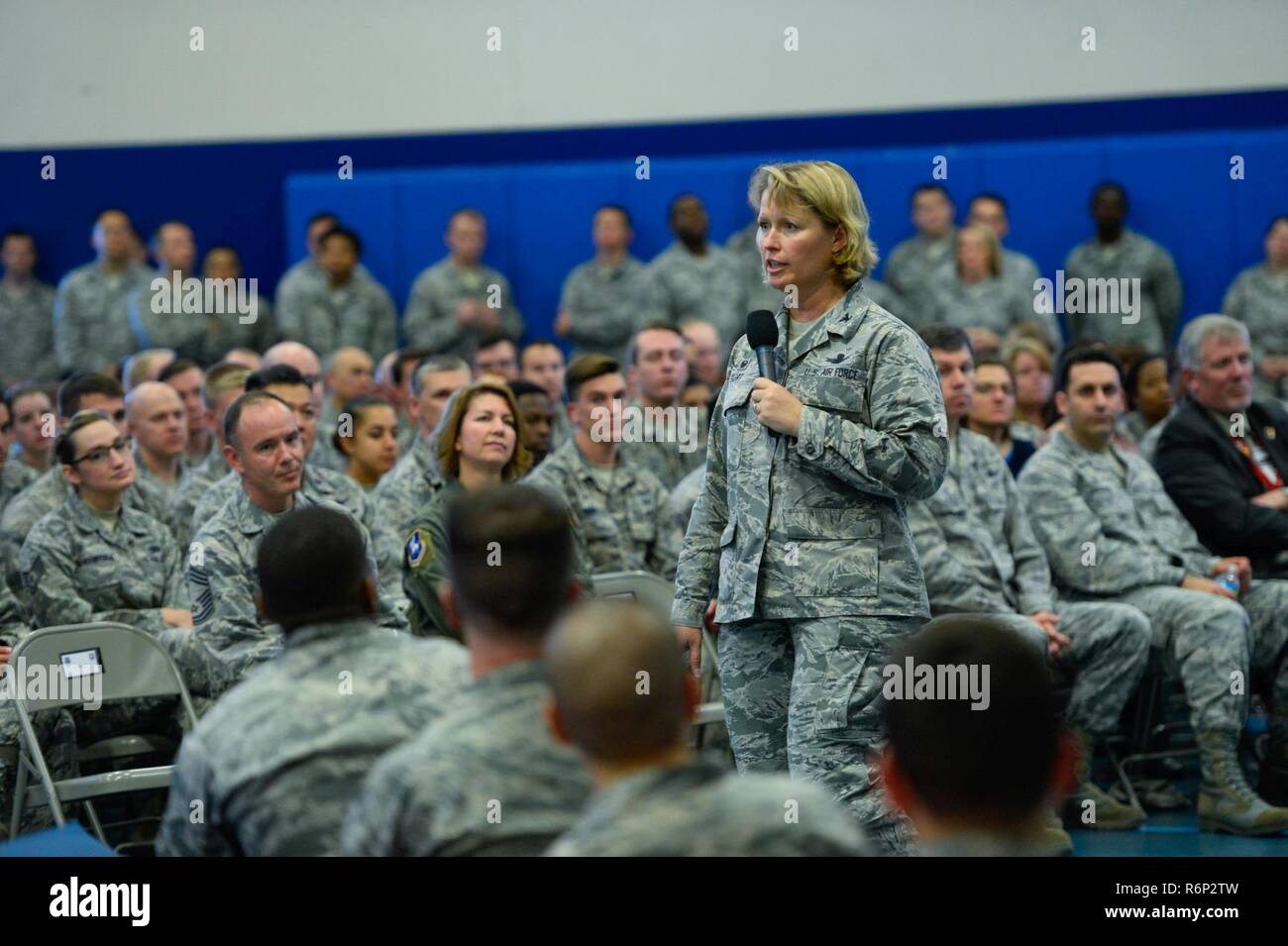 SCHRIEVER AIR FORCE BASE, Colo. -- Col. Deanna Burt, 50th Space Wing ...