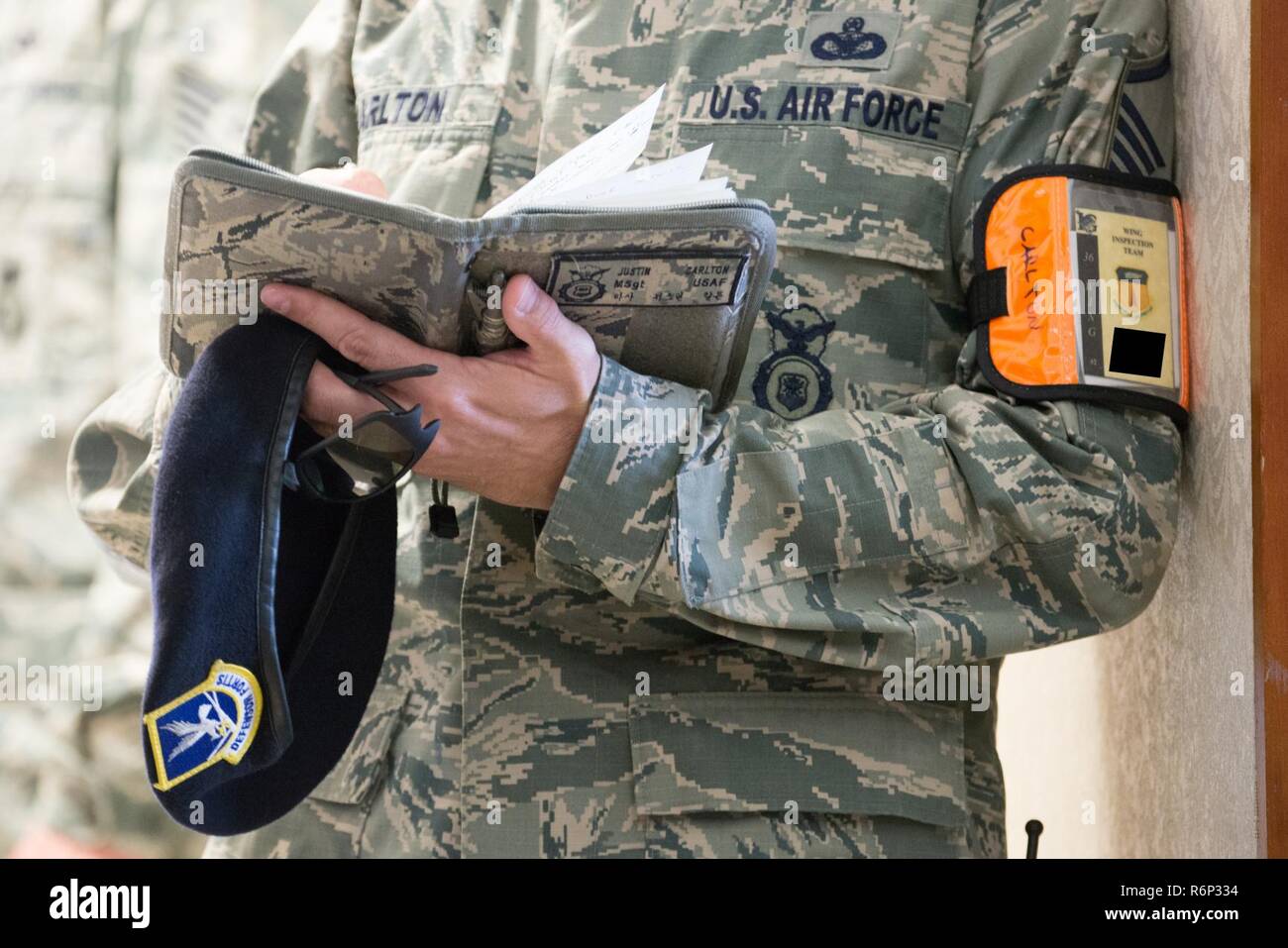 U.S. Air Force Master Sgt. Justin Carlton, 36th Security Forces wing ...