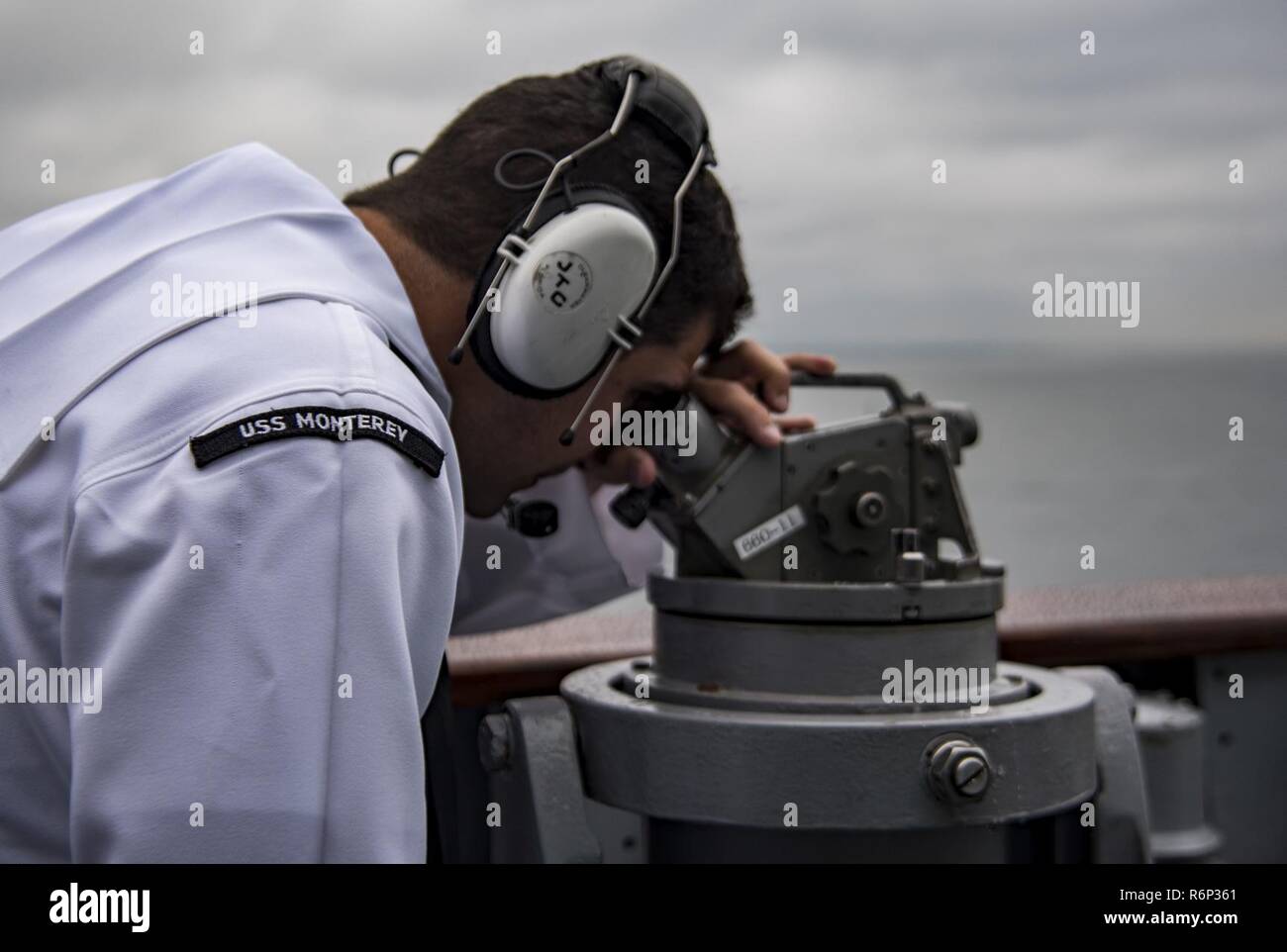 TLANTIC OCEAN (May 24, 2017) Quartermaster Seaman Colton Benham, from ...