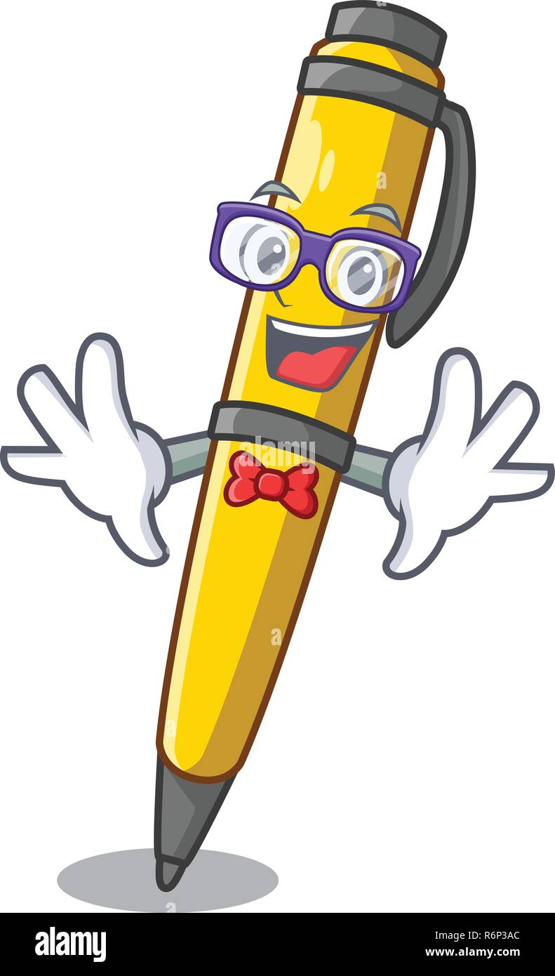 Geek pen can be used for mascot Stock Vector Image & Art - Alamy