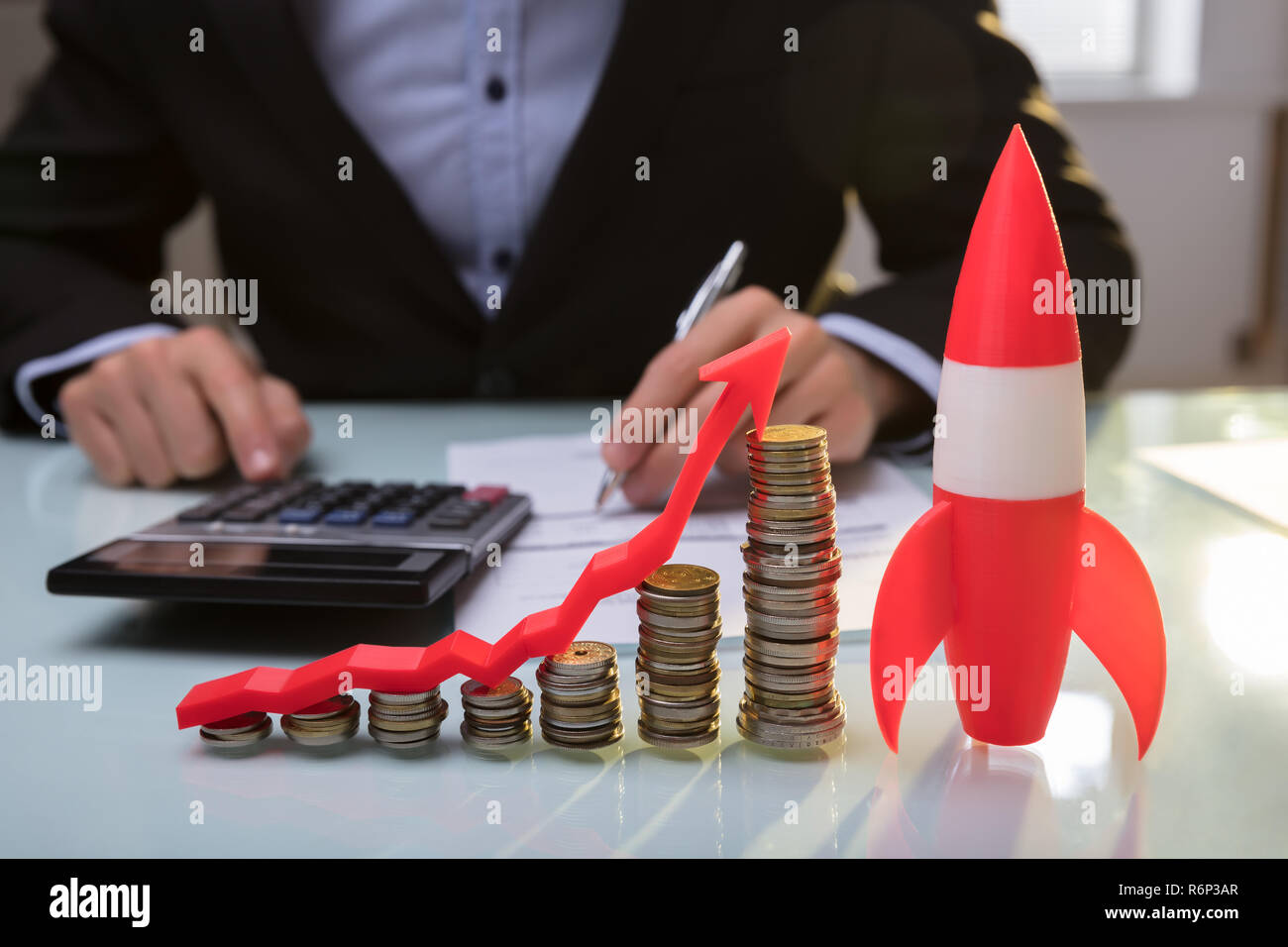 Rocket inflation hi-res stock photography and images - Alamy