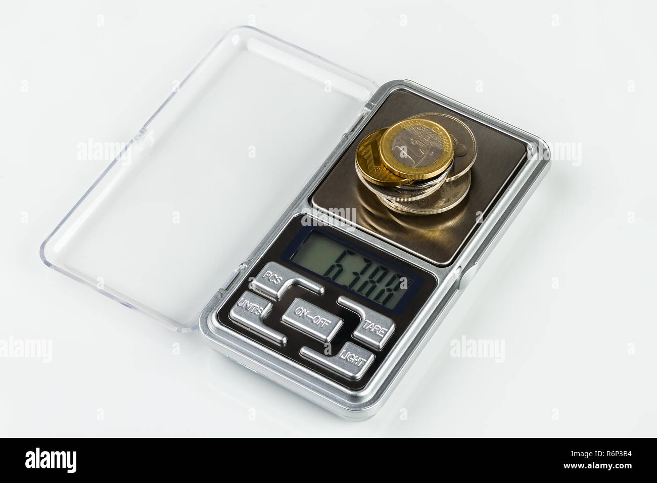 Digital scale coins hi-res stock photography and images - Alamy