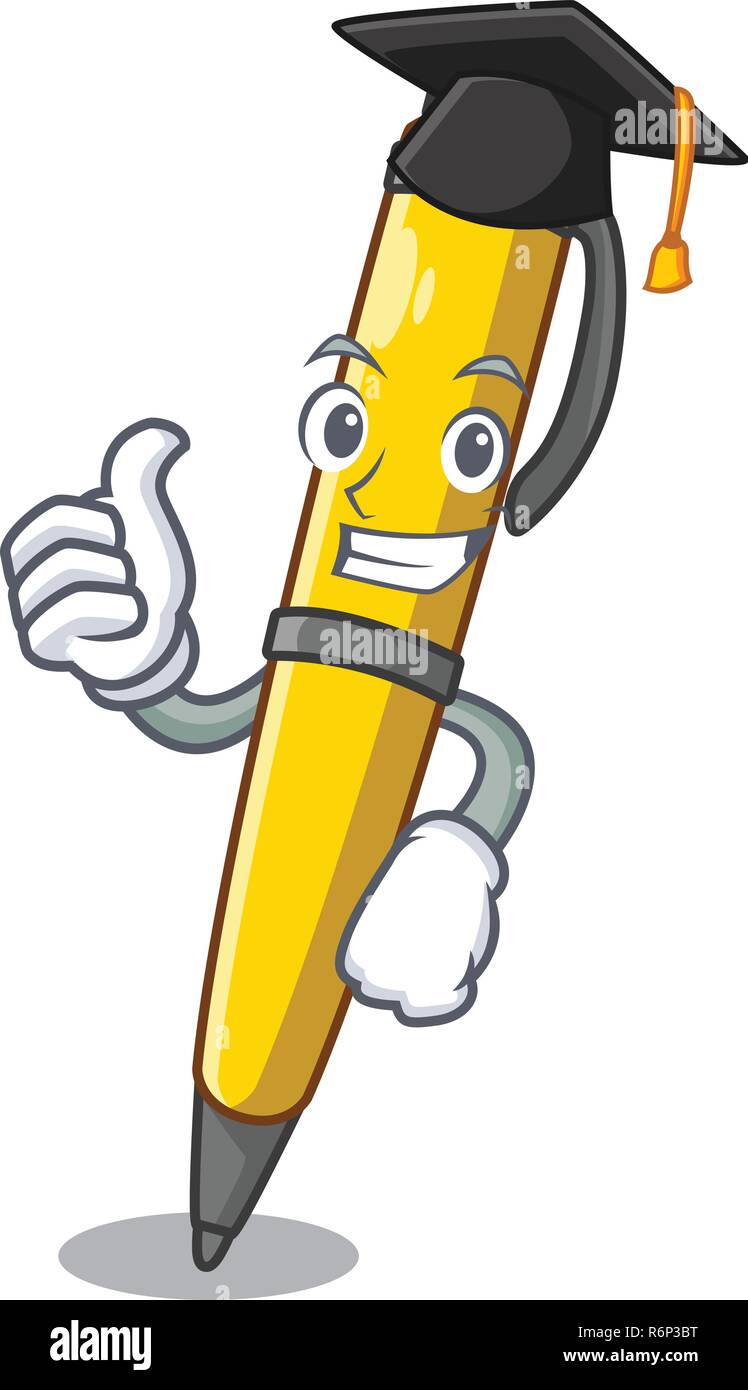 Graduation pen can be used for mascot Stock Vector Image & Art - Alamy