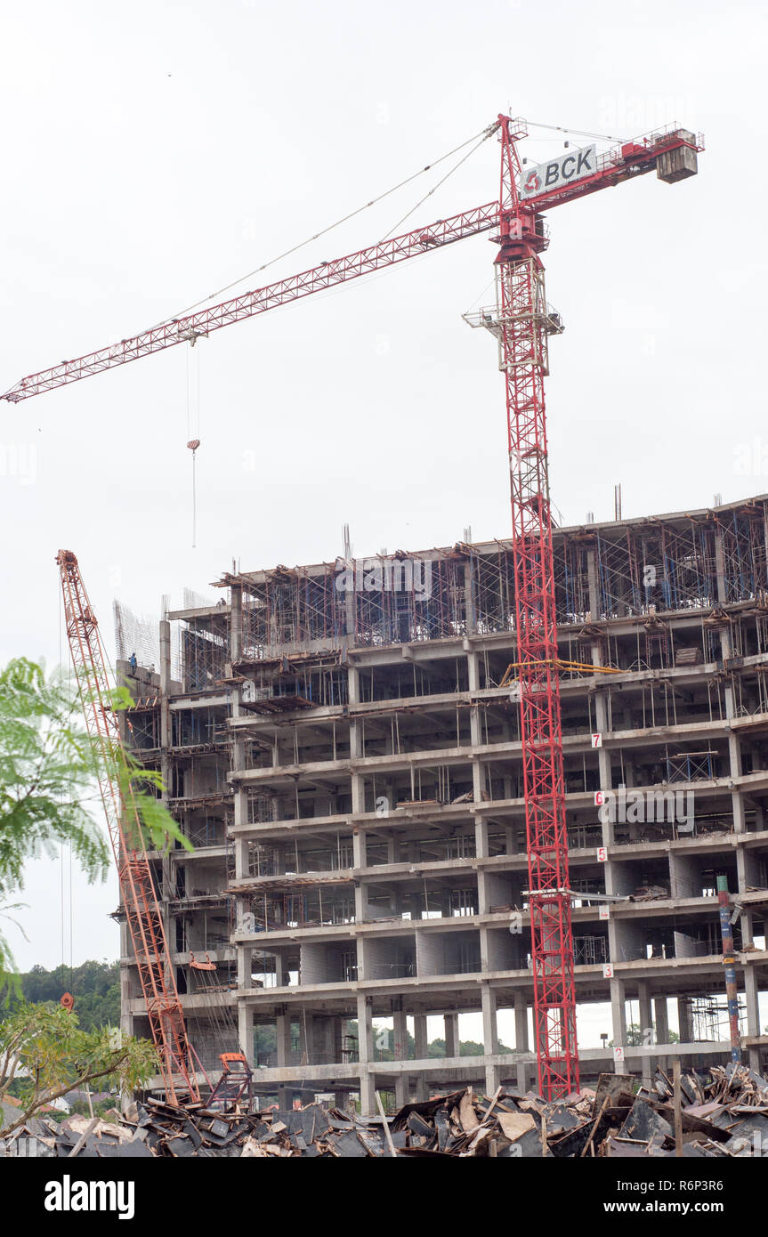 Batam, Indonesia. Building structure of a property Stock Photo - Alamy