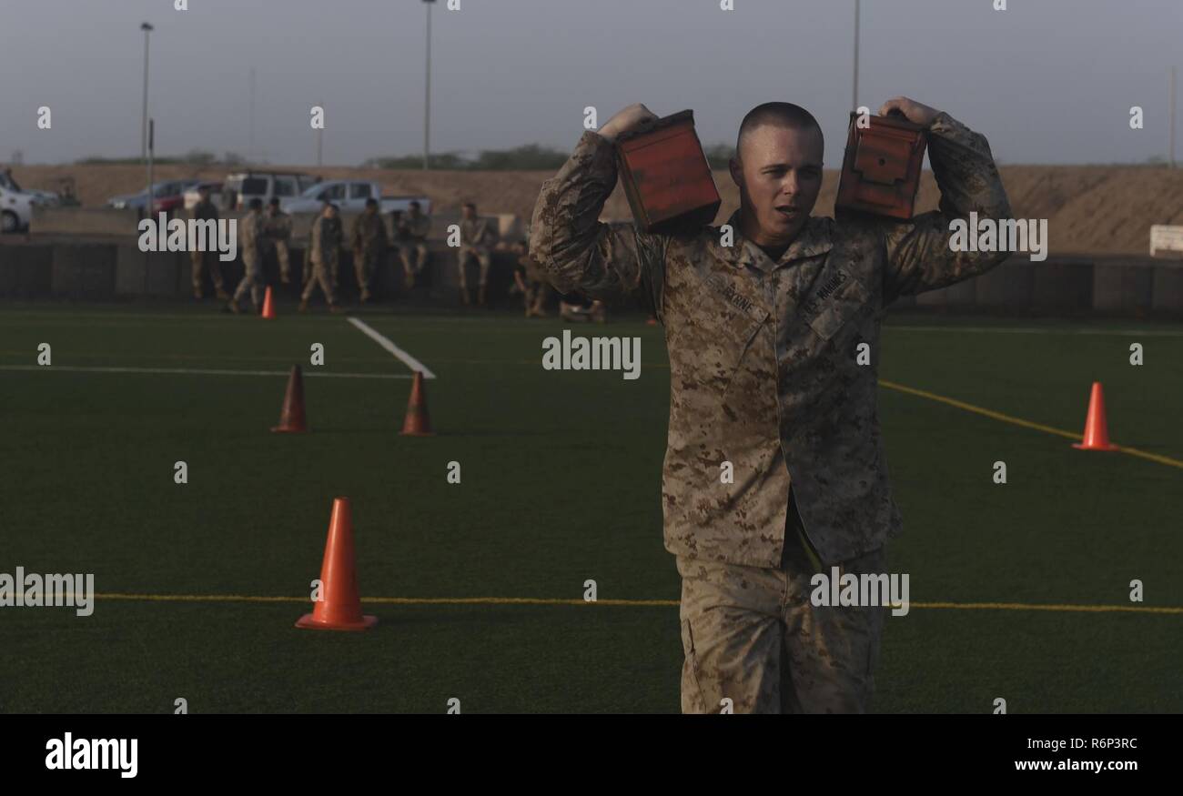 U.S. Marine Corps Cpl Richard Byrne, assigned to Combined Joint Task ...