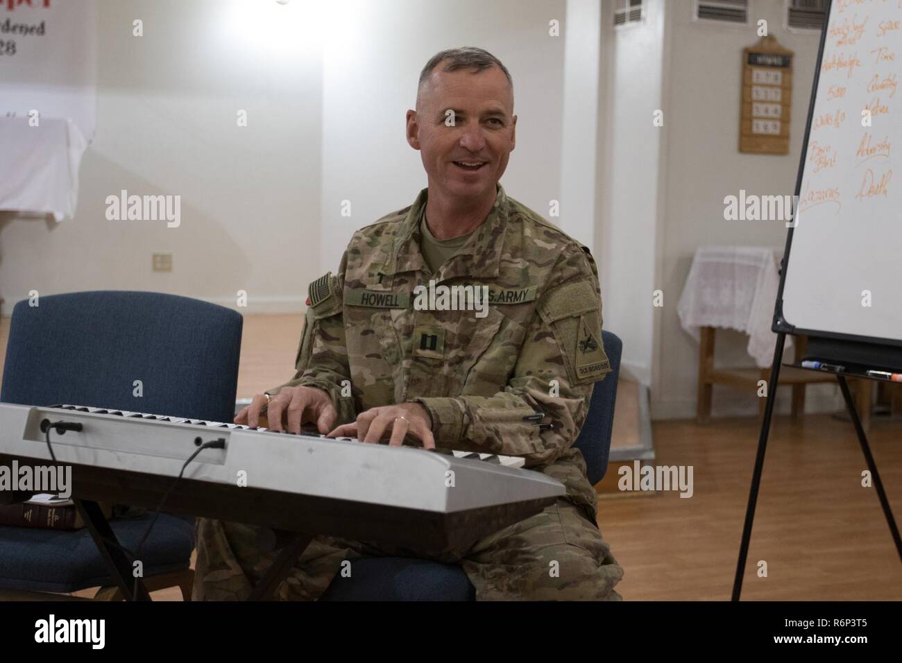 Army Chaplain (Cpt.) David Howell, the chaplain for the 1st Armored ...