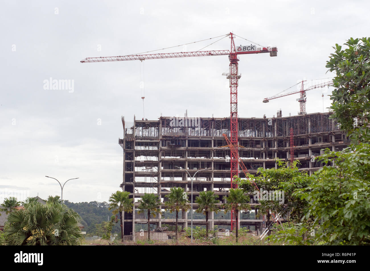 Batam, Indonesia. Building structure of a property Stock Photo - Alamy