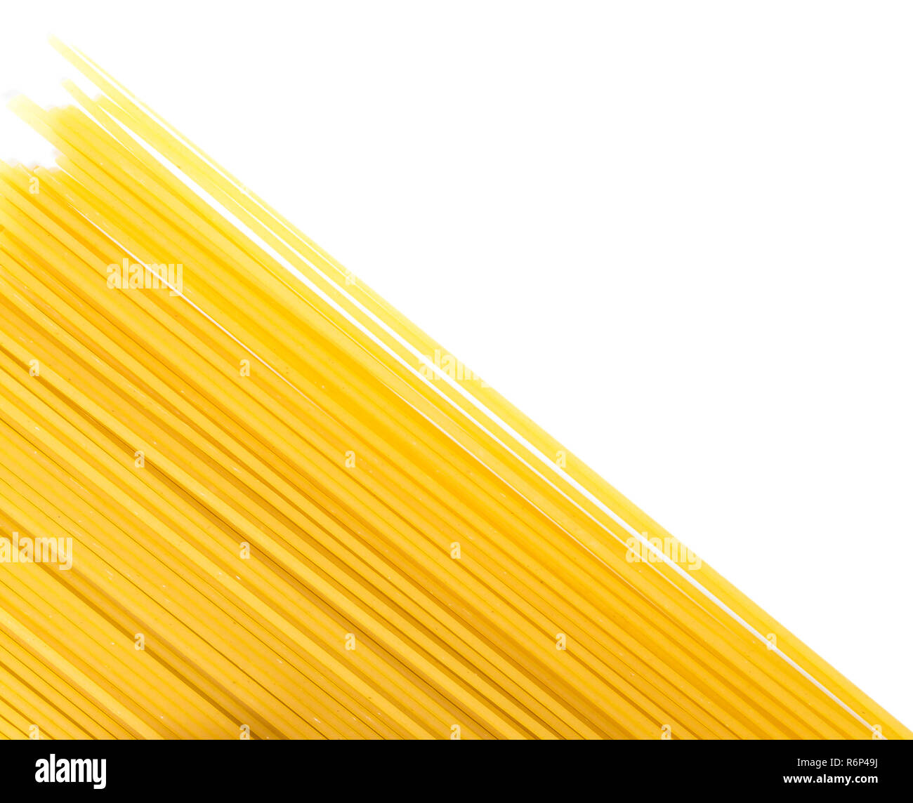 Raw spaghetti on white background Stock Photo - Alamy