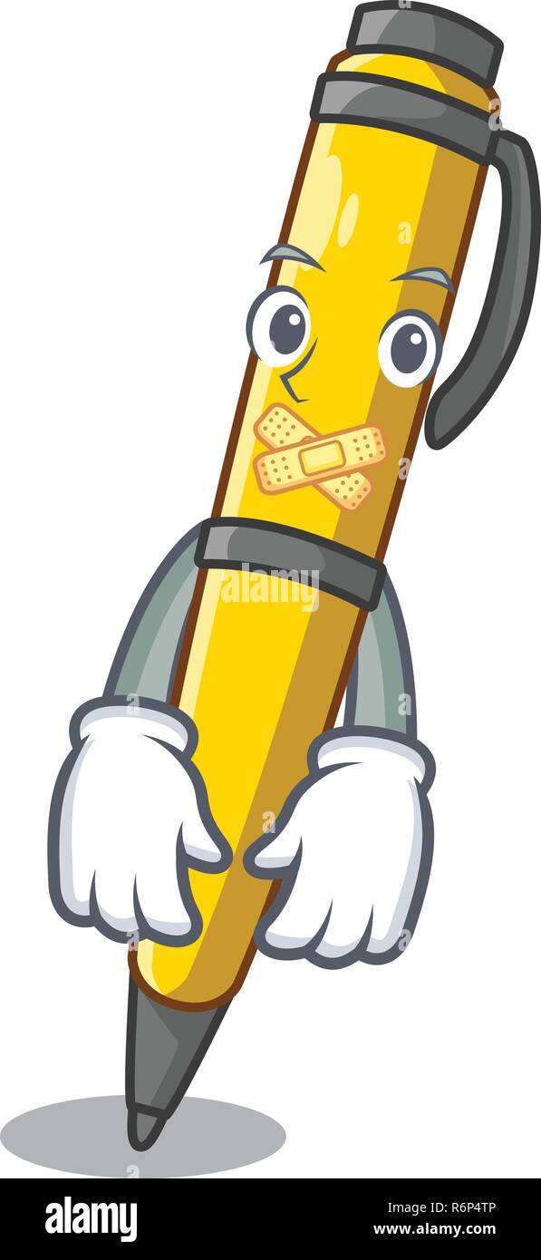 Silent antique ink pen shape on cartoon Stock Vector Image & Art - Alamy