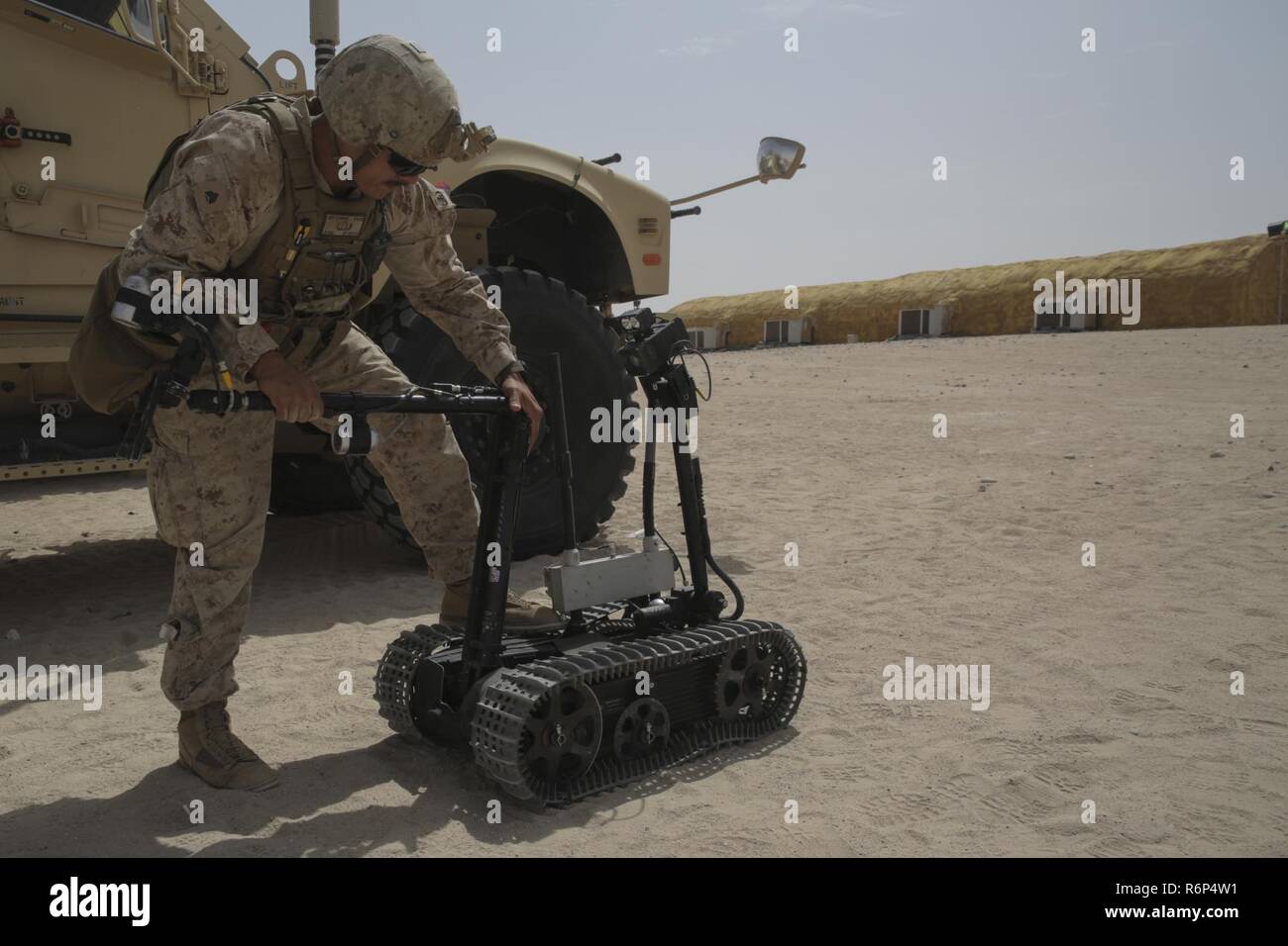 U.S. Marine Corps Sgt. Christopher Corpus, an explosive ordnance ...