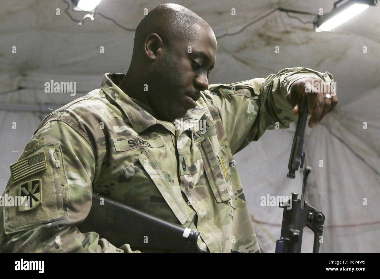 Sergeant 1st Class Harold Sims, the non-commissioned officer in charge ...