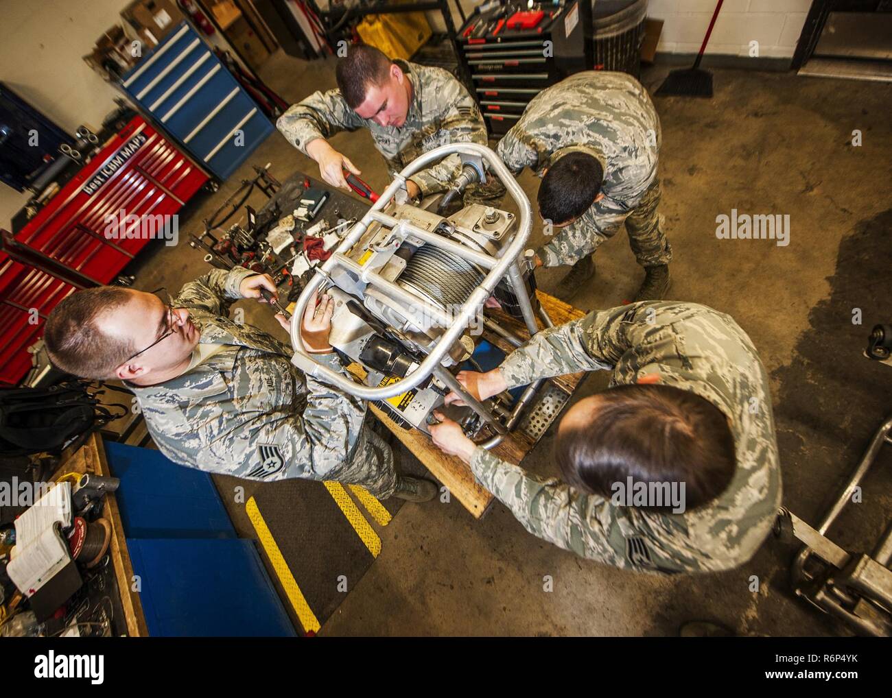 The 91st Maintenance Group mechanical and pneaudraulics section Global ...