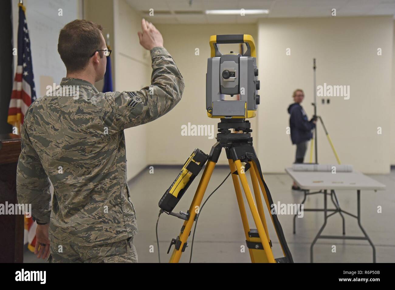 Senior Airman Jacob Costello, 92nd Civil Engineer Squadron engineering ...