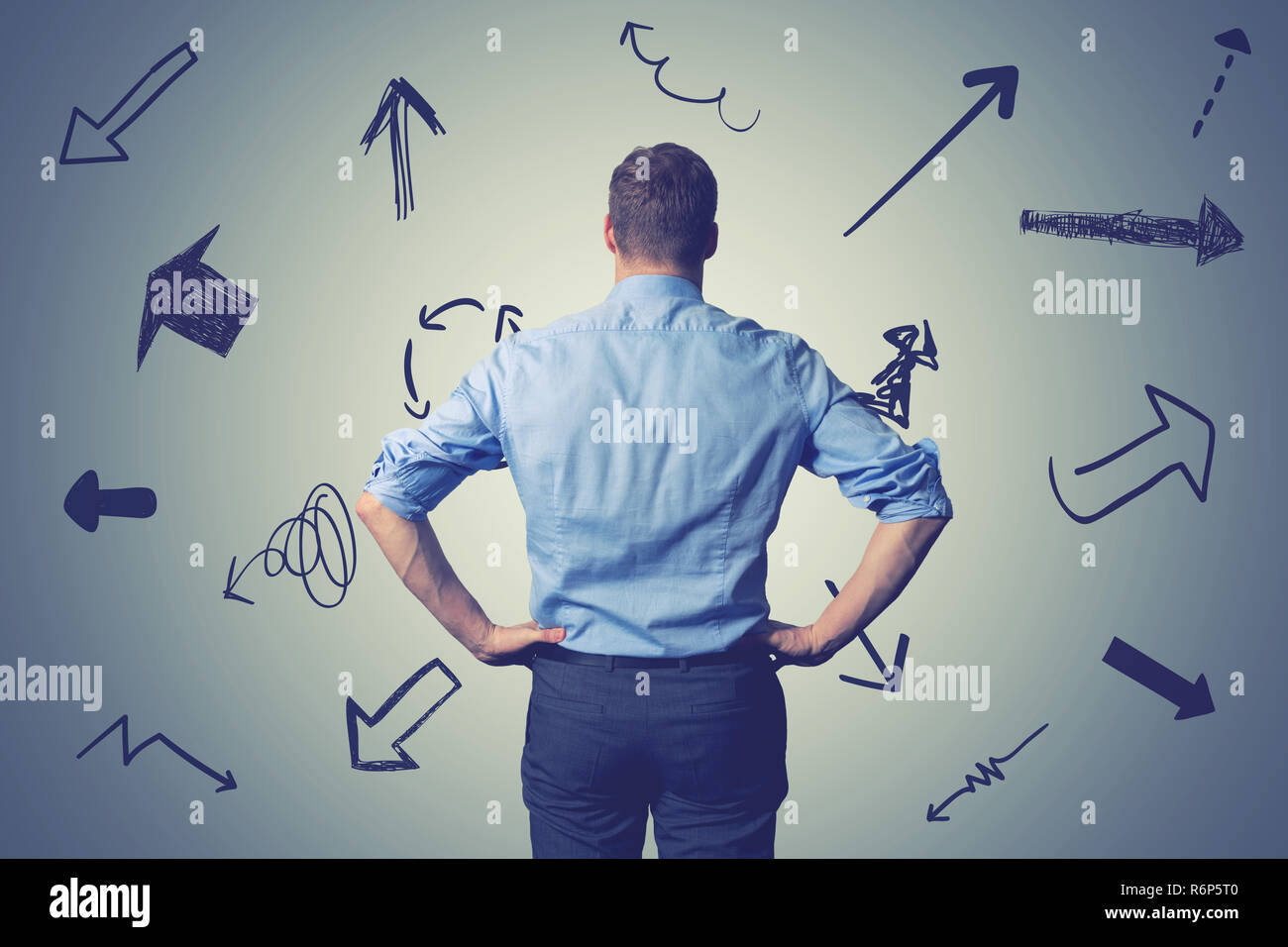 Concept confusion choosing right path hi-res stock photography and ...