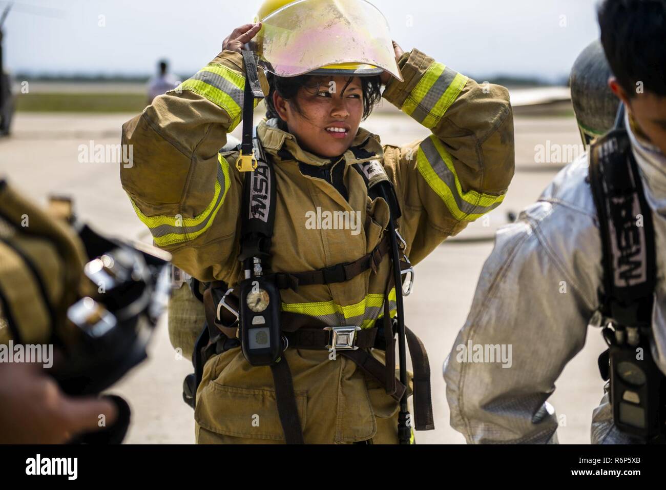Aircraft egress exercise hi-res stock photography and images - Alamy