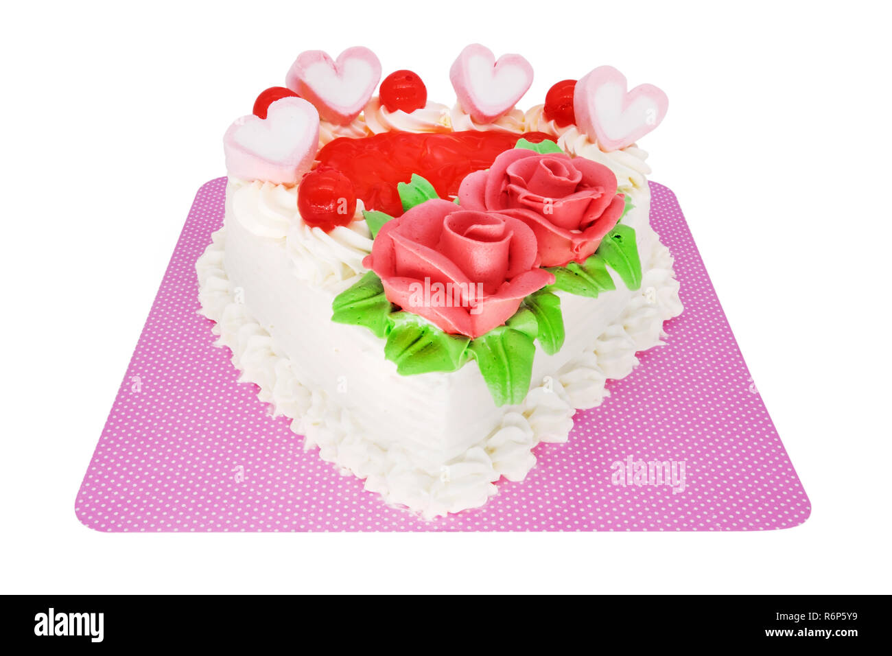cake in heart shape Stock Photo - Alamy