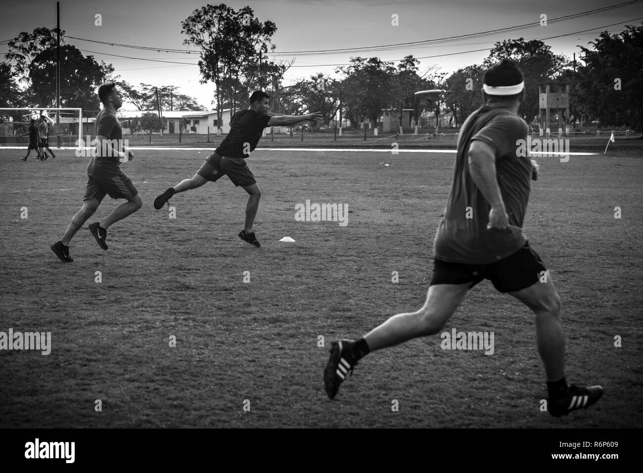 Soldiers and Airman from Joint Task Force - Bravo play a game of ...