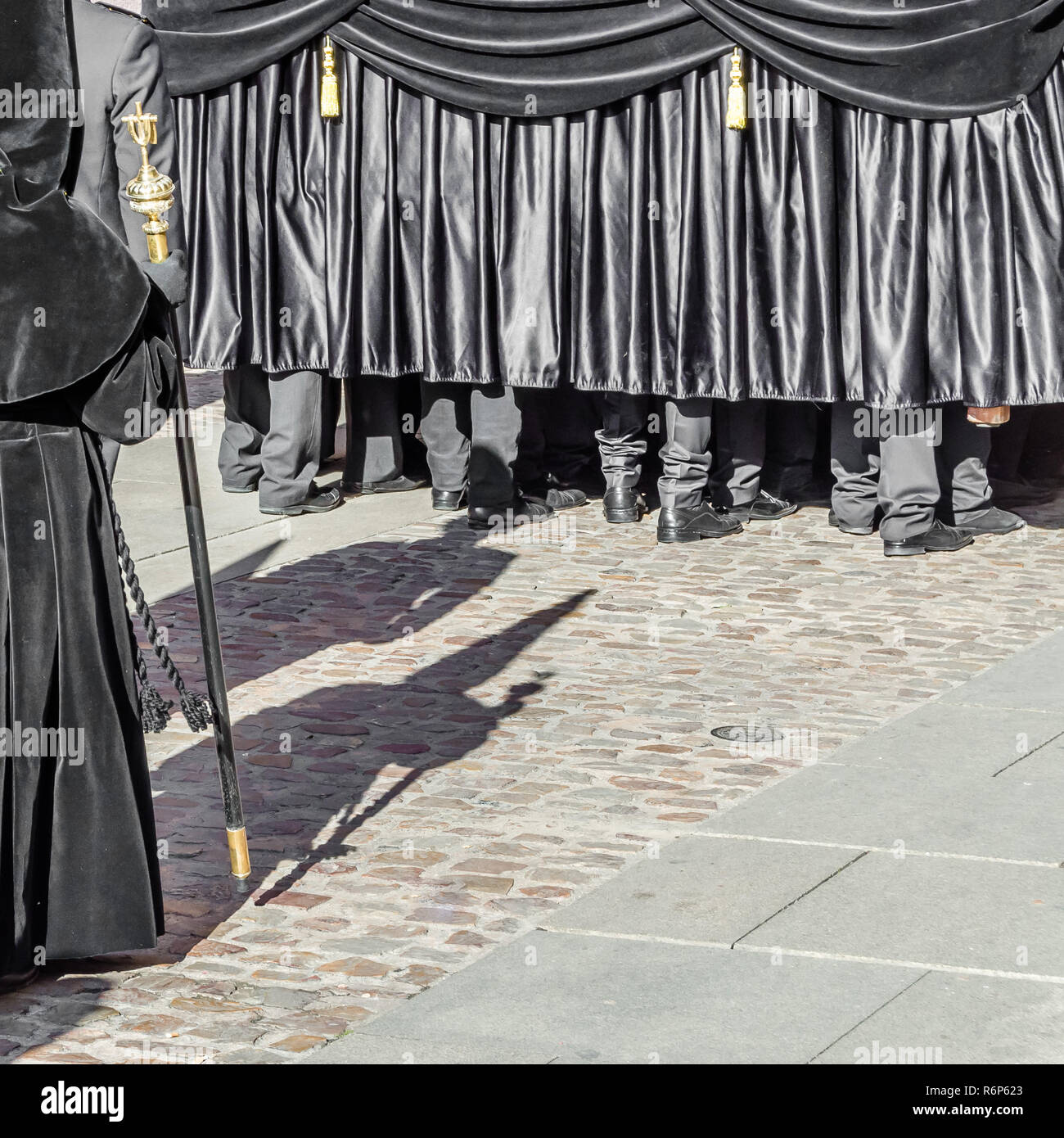 Detail of a traditional Spanish Holy Week procession Stock Photo - Alamy
